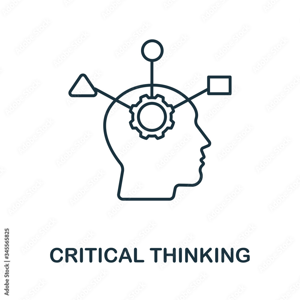 Critical Thinking icon from personality collection. Simple line ...
