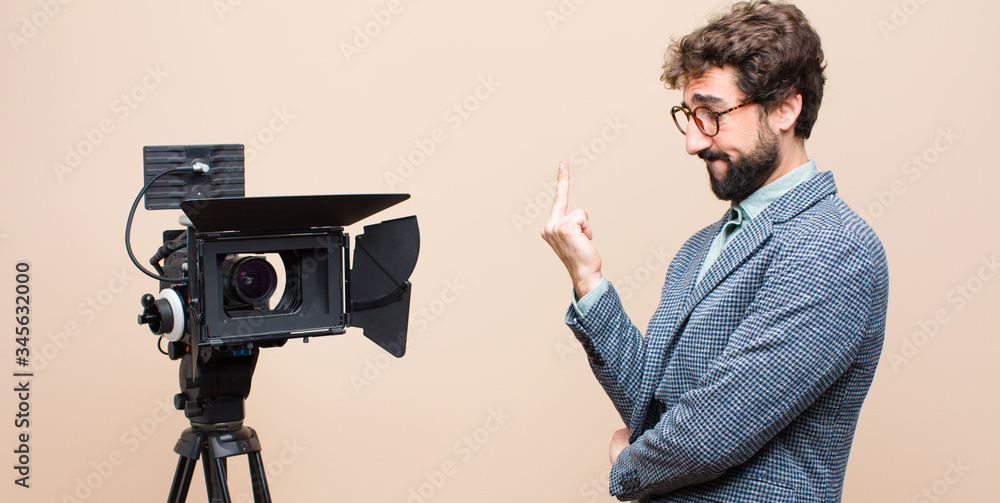 television presenter feeling angry, annoyed, rebellious and aggressive ...