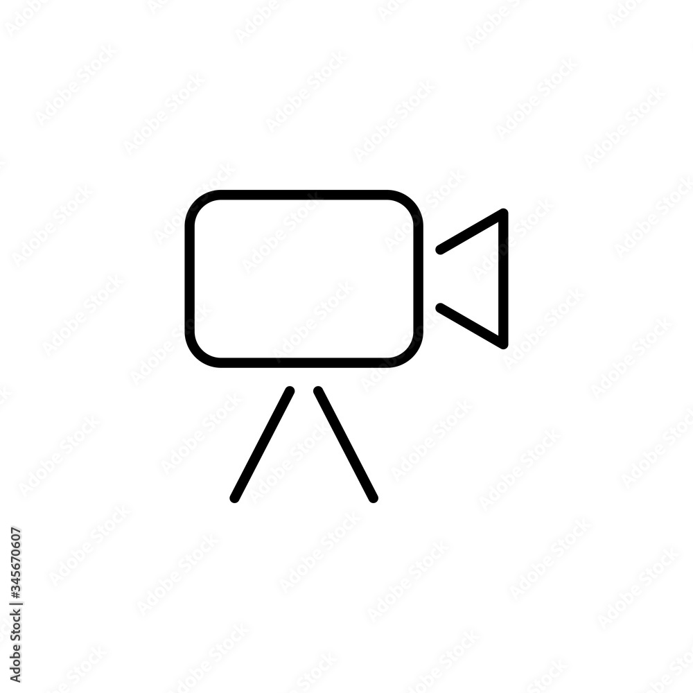 Video icon. Recording symbol modern, simple, vector, icon for website ...
