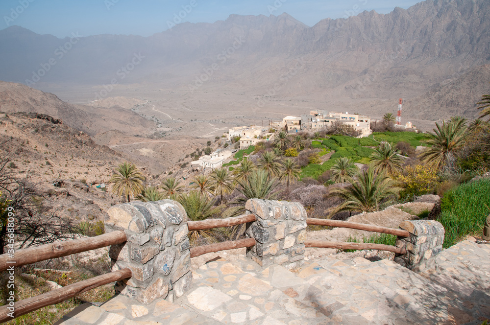 Wakan / Wakkan mountain village in Oman Stock Photo | Adobe Stock