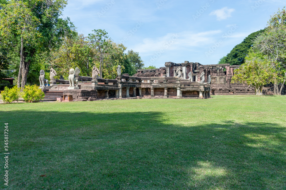 Phimai Historical Park,Phimai built according to the traditional art of ...