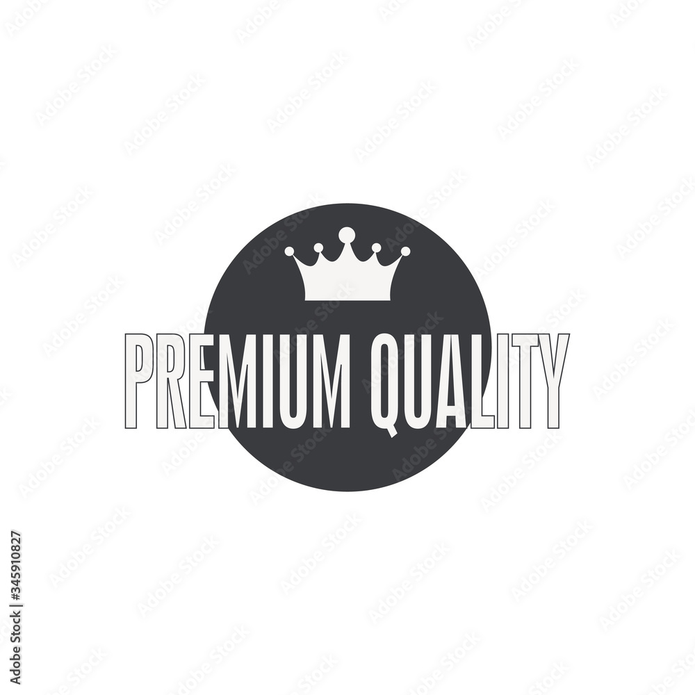 King Crown Logo Vector Illustration. Royal Crown Silhouette Isolated On ...