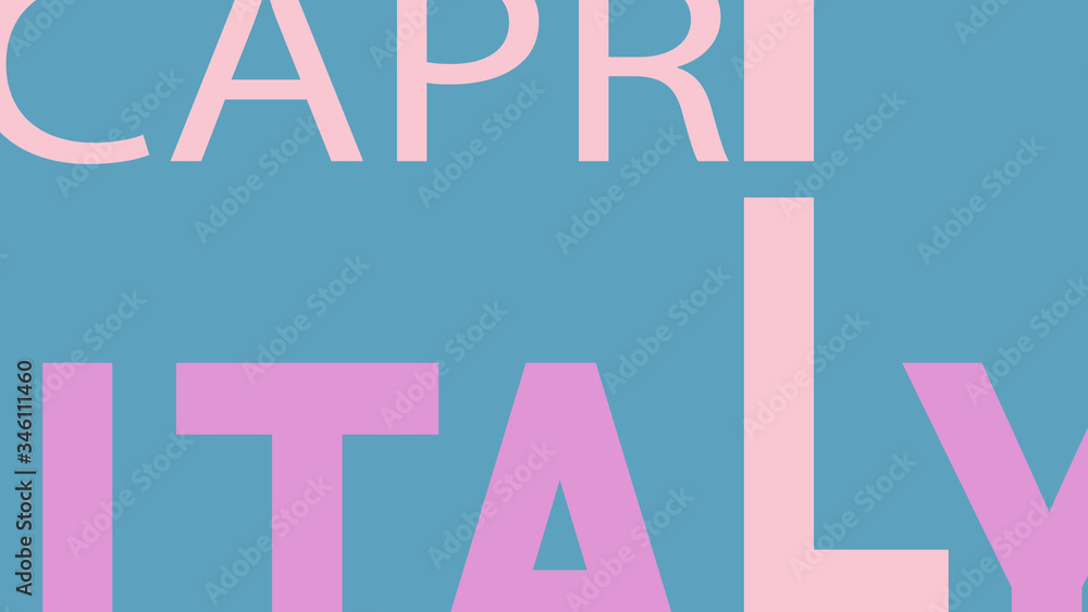 Capri - editable horizontal background template. Stylish cropped ...