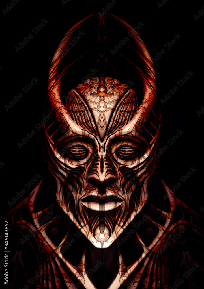 Character horror, alien, demon or devil, Dark Lord or ruler of an ...
