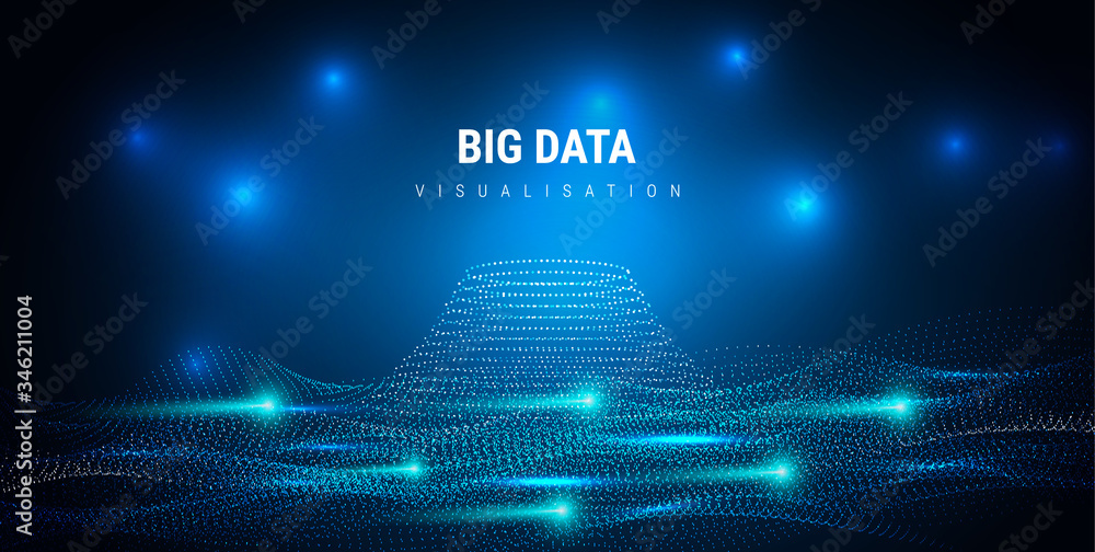 big data. Futuristic info graphics aesthetic design. Visual information ...