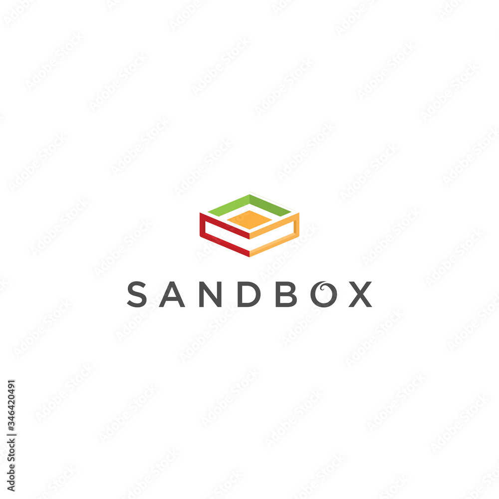 sandbox game logo vector illustration Stock Vector | Adobe Stock