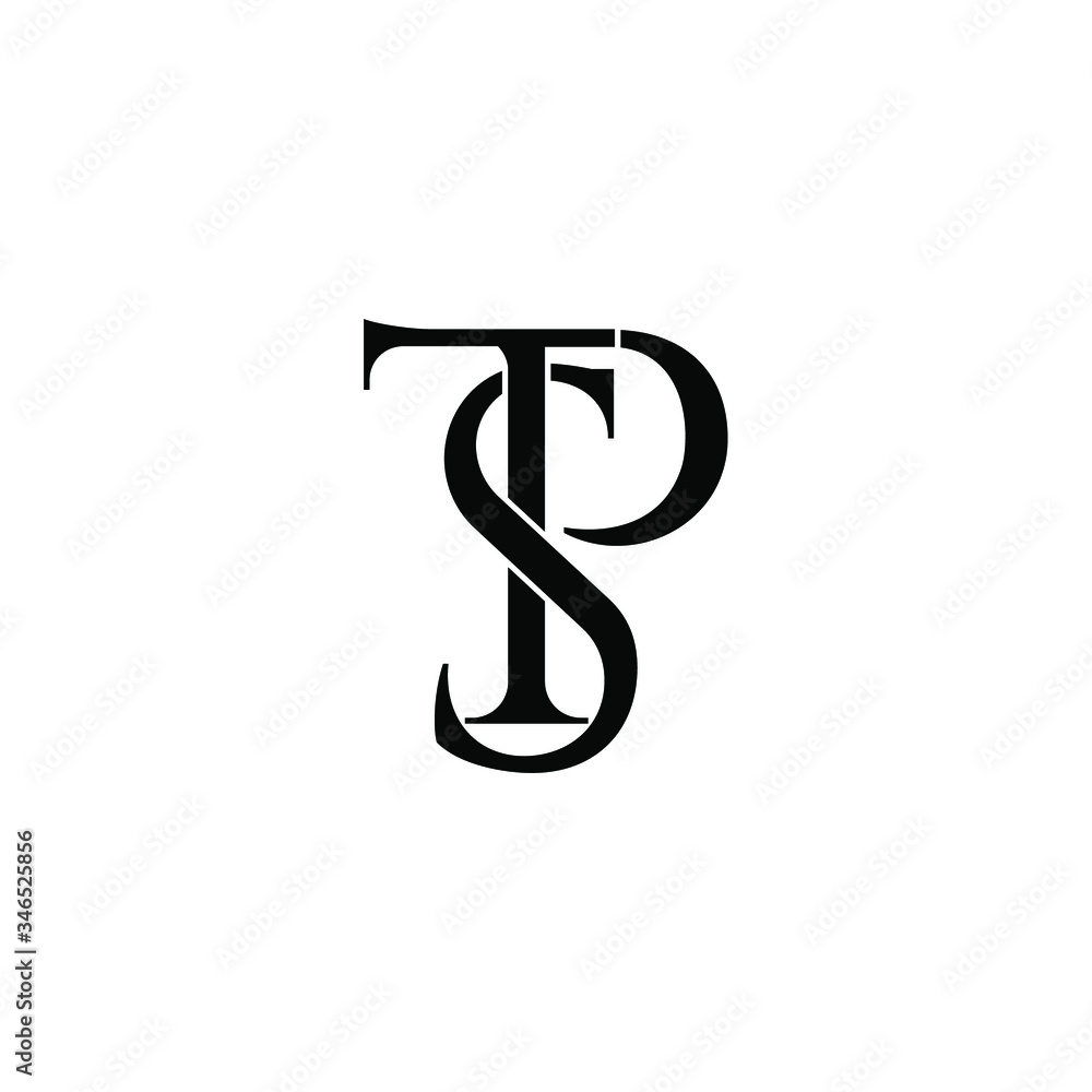 tps letter original monogram logo design Stock Vector | Adobe Stock