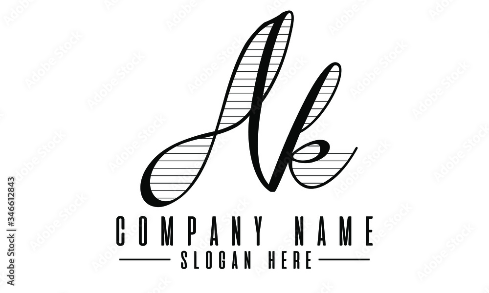 initial letter AK Logo Design Template Vector. Stock Vector | Adobe Stock