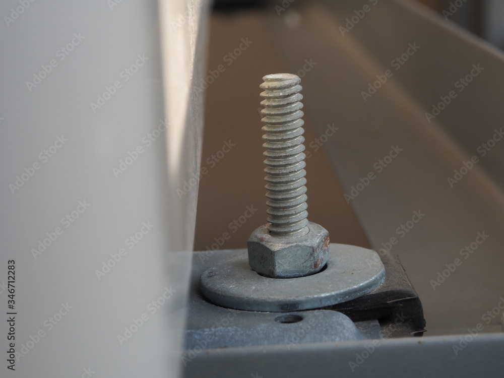 New Long metal hex bolt and nuts for connecting and holding the ...