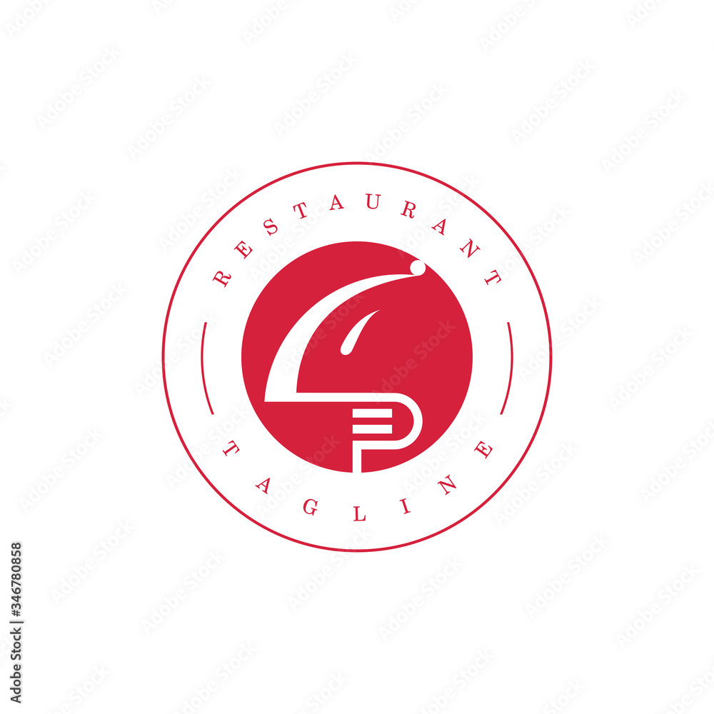 Restaurant logo vector,in vintage style. Stock Vector | Adobe Stock