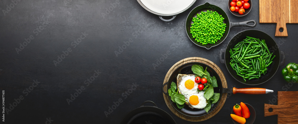 Culinary background for banner with copy space for a text Stock Photo ...