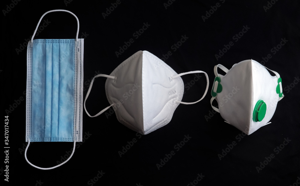 All the different types of disposable face masks: surgical mask, FFP2 ...