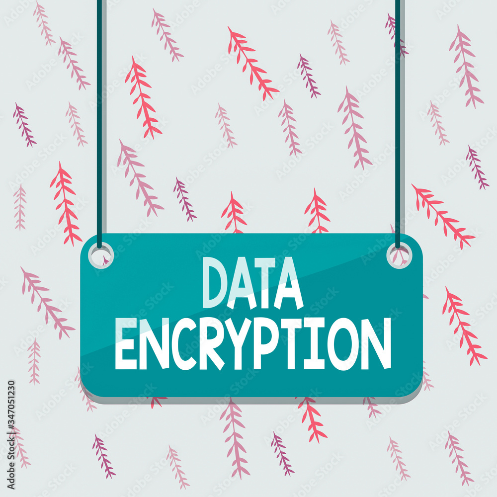 Handwriting text Data Encryption. Conceptual photo Symmetrickey ...