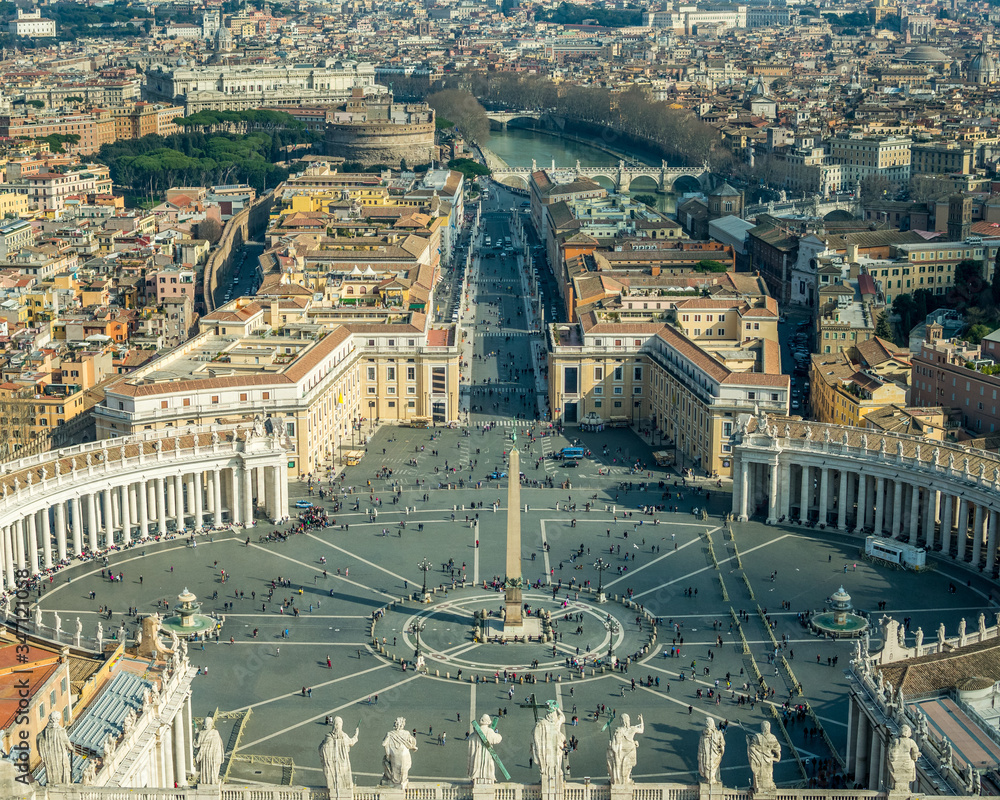 View of Rome,The capital of italy the great landmarks and monuments of ...