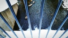Water In A Dam Seen From High Up Free Stock Photo - Public Domain Pictures