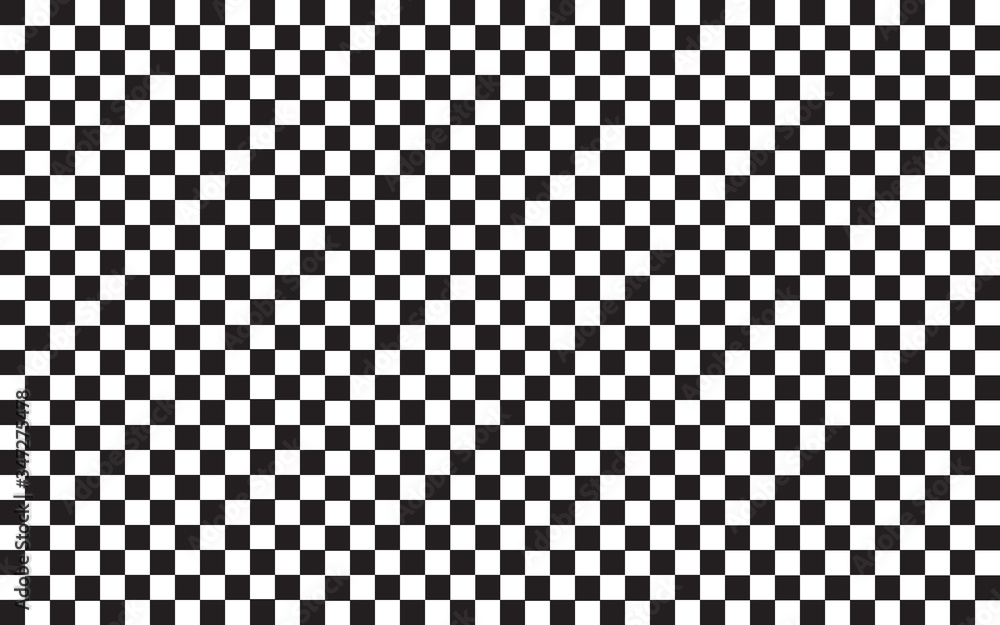Seamless black and white checkered pattern background. Vector ...