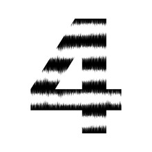 Number 4 Zebra Free Stock Photo - Public Domain Pictures