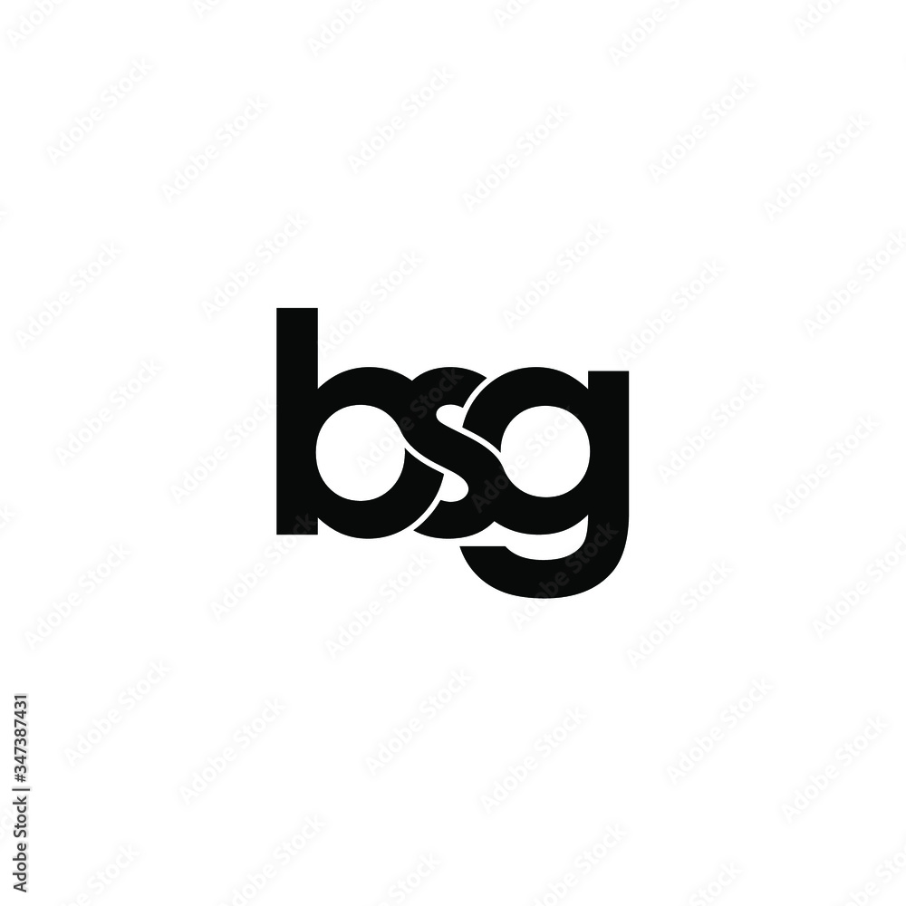 bsg letter original monogram logo design Stock Vector | Adobe Stock