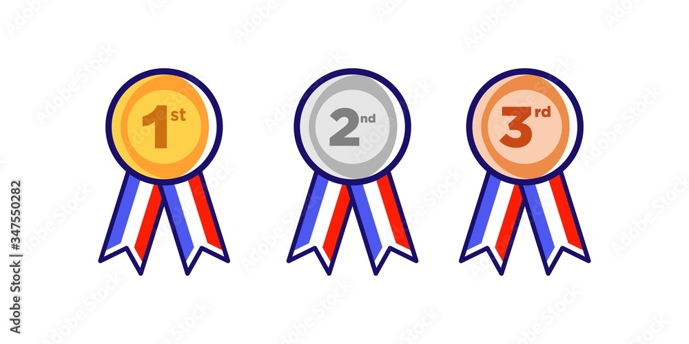 1st 2nd 3rd medal first place second third award winner badge guarantee ...