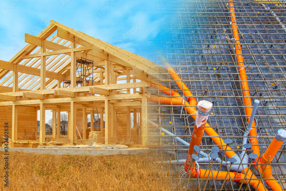 Modern technologies of suburban construction. The Foundation works are ...