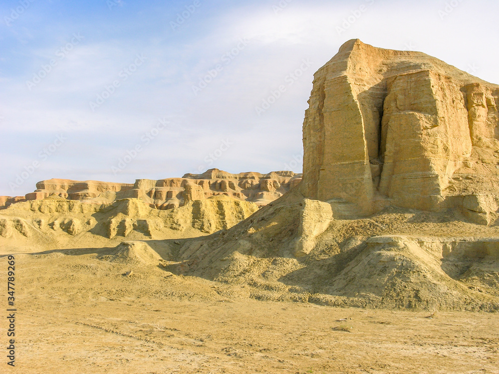 Yadan landform in Urho Ghost Castle, also known as Wind City, because ...