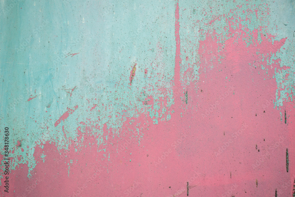 Two-color wall. Paint colors - Puce, Jet Stream. Abstract diagonal ...