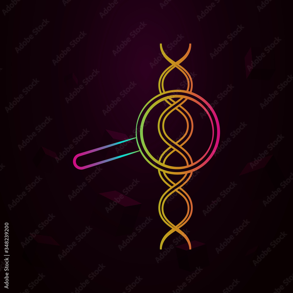 DNA, Genetically, Biology nolan icon Simple thin line, outline vector ...