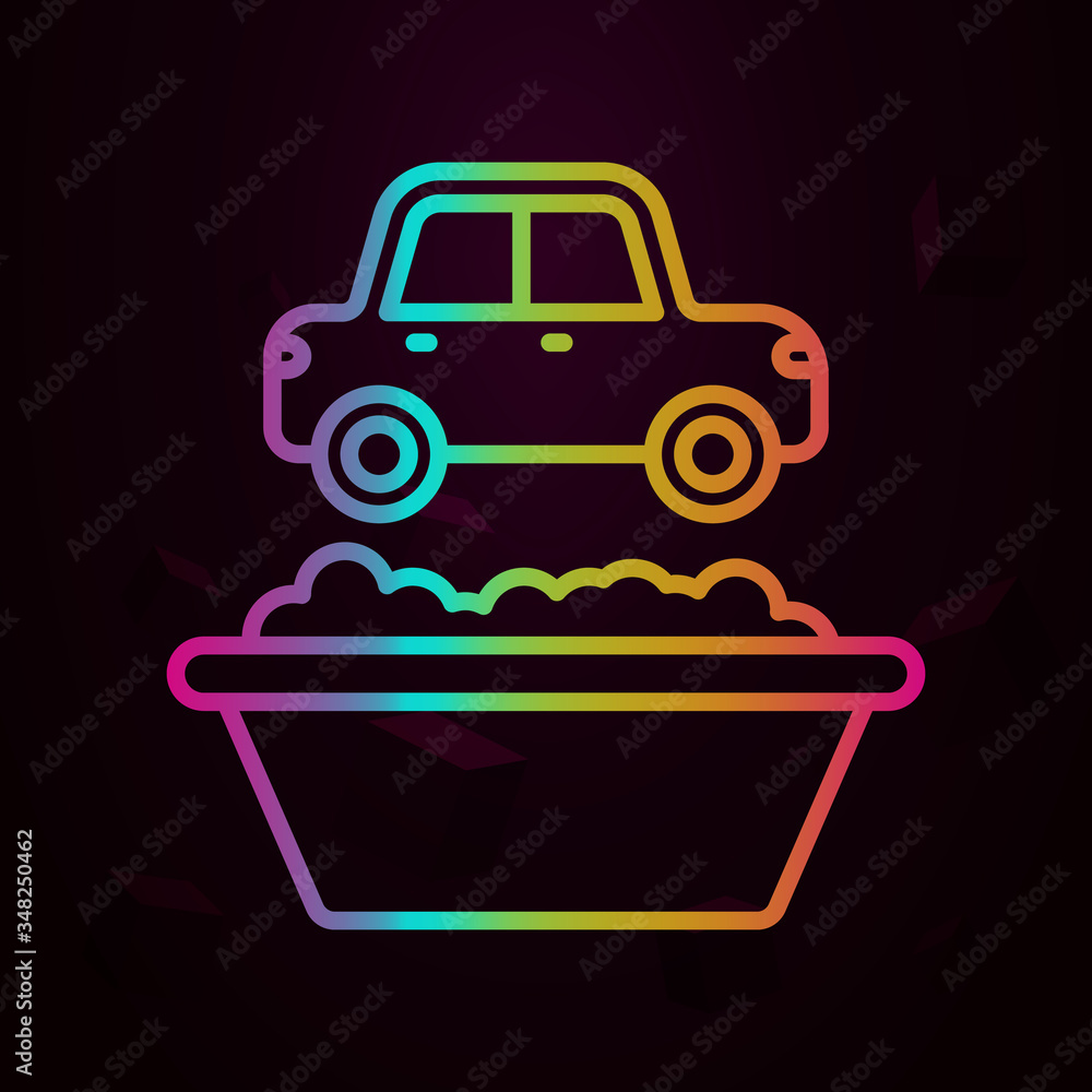 Basin car carwash nolan icon Simple thin line, outline vector of Car ...