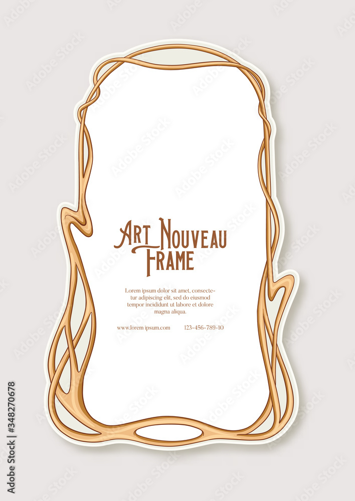 Label, decorative frame, border. Tamplate good for product label with ...