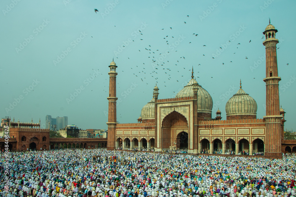Iconic Jama Masjid of New Delhi India, Ramadan 2020, Eid Mubarak / Old ...