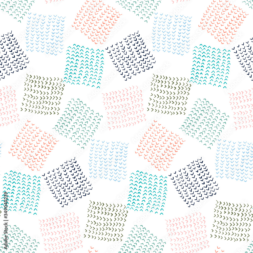 Cute abstract vector colorful angle points textured hand drawn chaotic ...