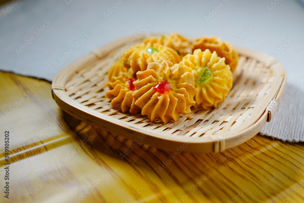 Homemade cookies call Kuih Samperit in Malay, is a traditional ...