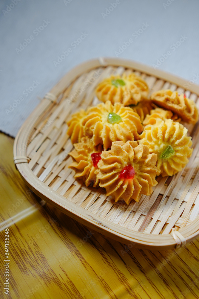 Homemade cookies call Kuih Samperit in Malay, is a traditional ...