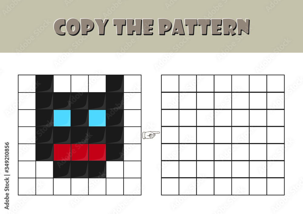 pixel art, fun activity pages for preschool and kindergarten, Color ...