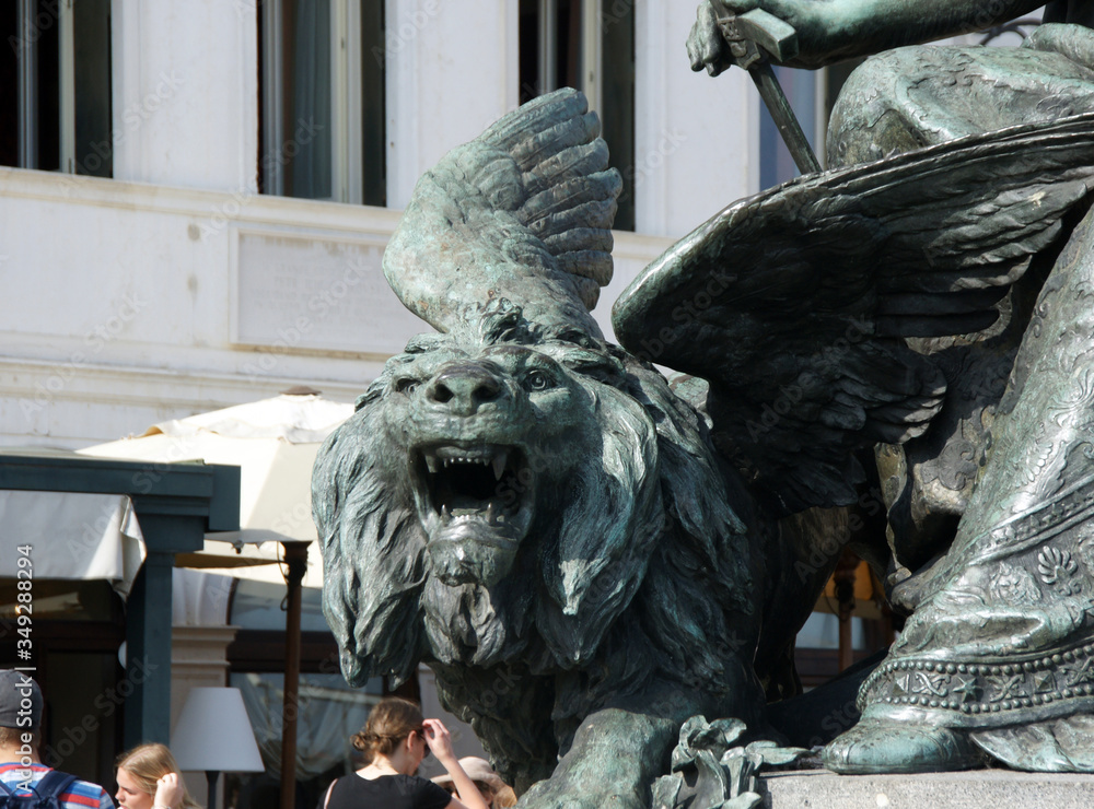 The Lion of Saint Mark unchained, monument to Vittorio Emanuele II by ...