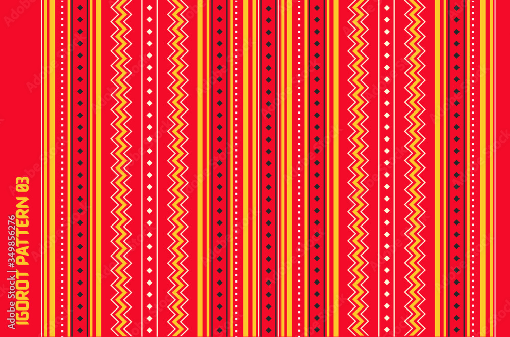 Iggorot Philippine Ethnic Group Pattern Stock Vector | Adobe Stock