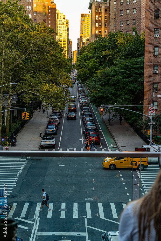 Manhattan, New York, USA - August 29, 2019: High Line Park in Manhattan ...