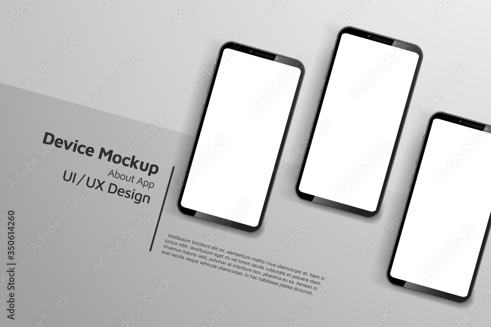 Smartphone isometric perspective view. Template for infographics or ...