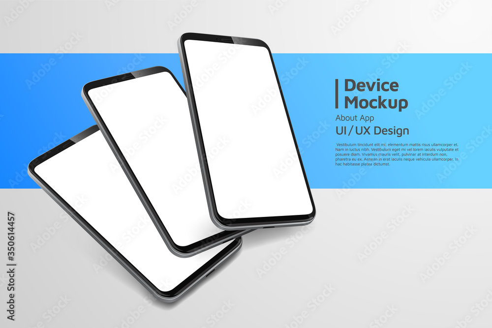 Smartphone isometric perspective view. Template for infographics or ...