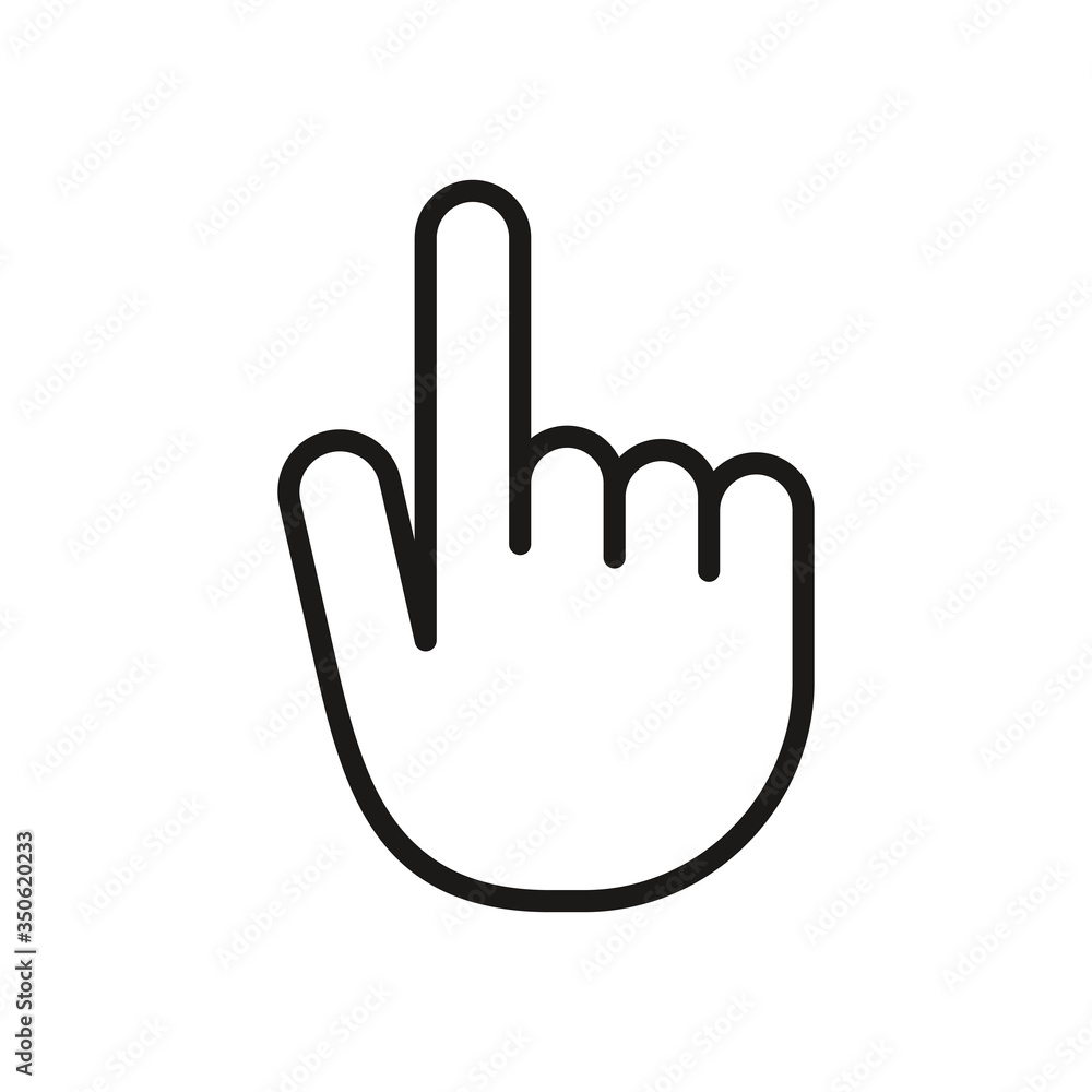 Hand cursor icon. Hand icon for website, app. Stock Vector | Adobe Stock