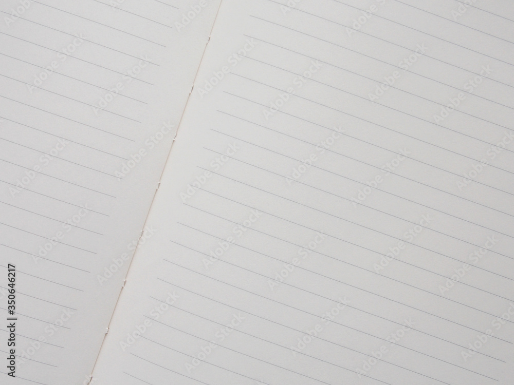 White paper texture background. Open notepade with lines Stock Photo ...