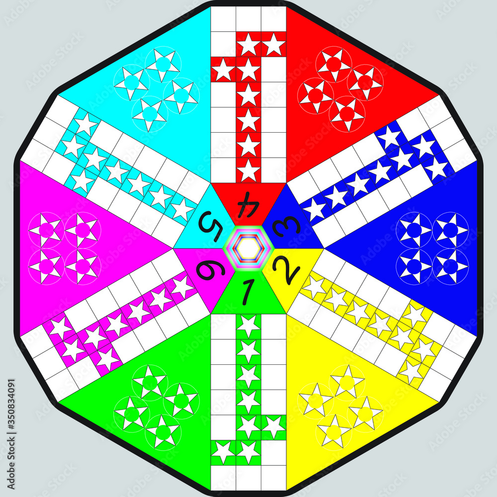 Ludo board game - Ready to print Vector Stock Vector | Adobe Stock