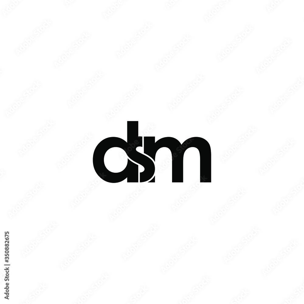 dsm letter original monogram logo design Stock Vector | Adobe Stock