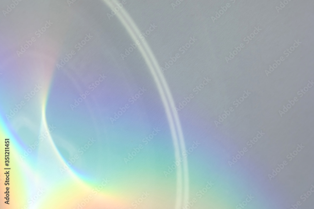Blurred rainbow circular light refraction texture overlay effect for ...