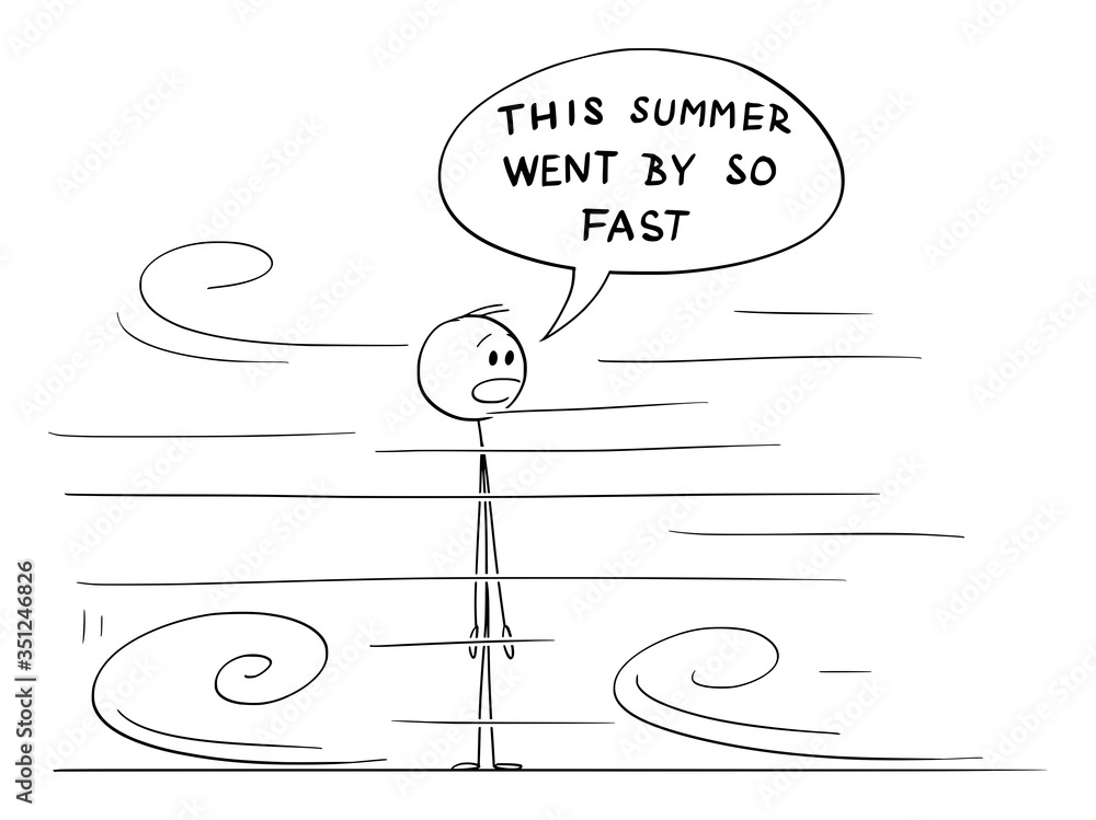 Vector cartoon stick figure drawing conceptual illustration of shocked ...