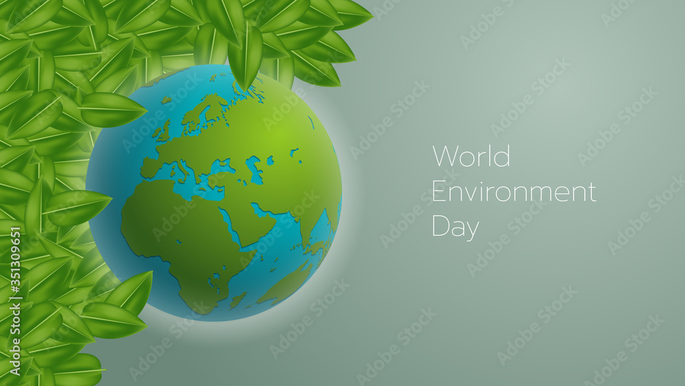 World Environment day concept. Earth Day. Generated image the earth and ...