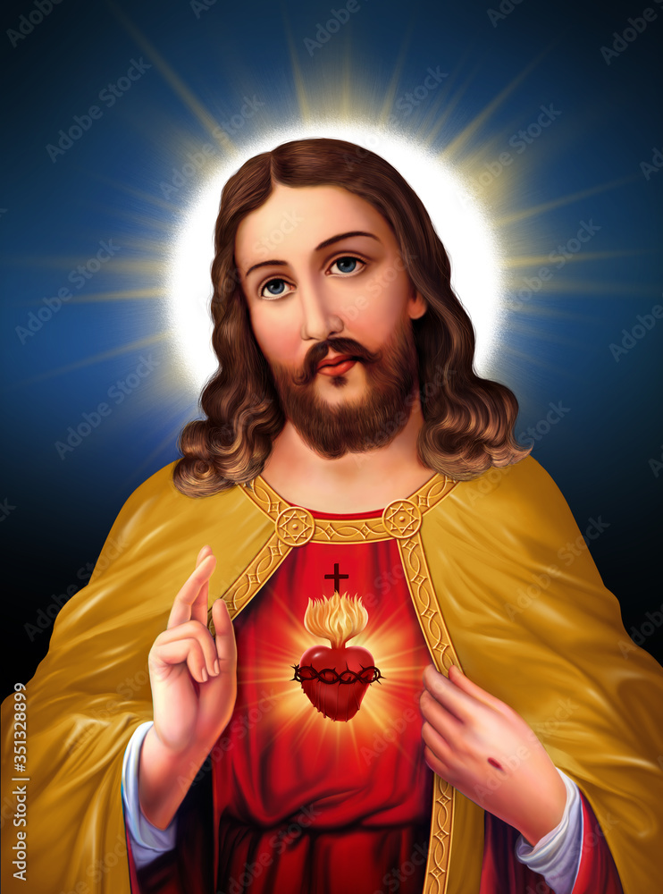 Divine Mercy of Jesus Stock Illustration | Adobe Stock