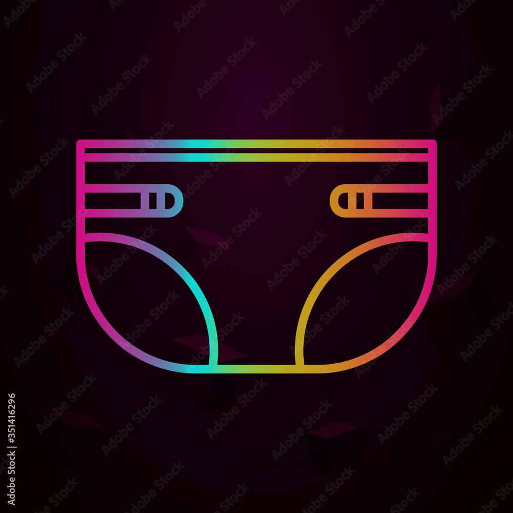 Diapers,maternity nolan icon Simple thin line, outline vector of Maternity icons for ui and ux ...