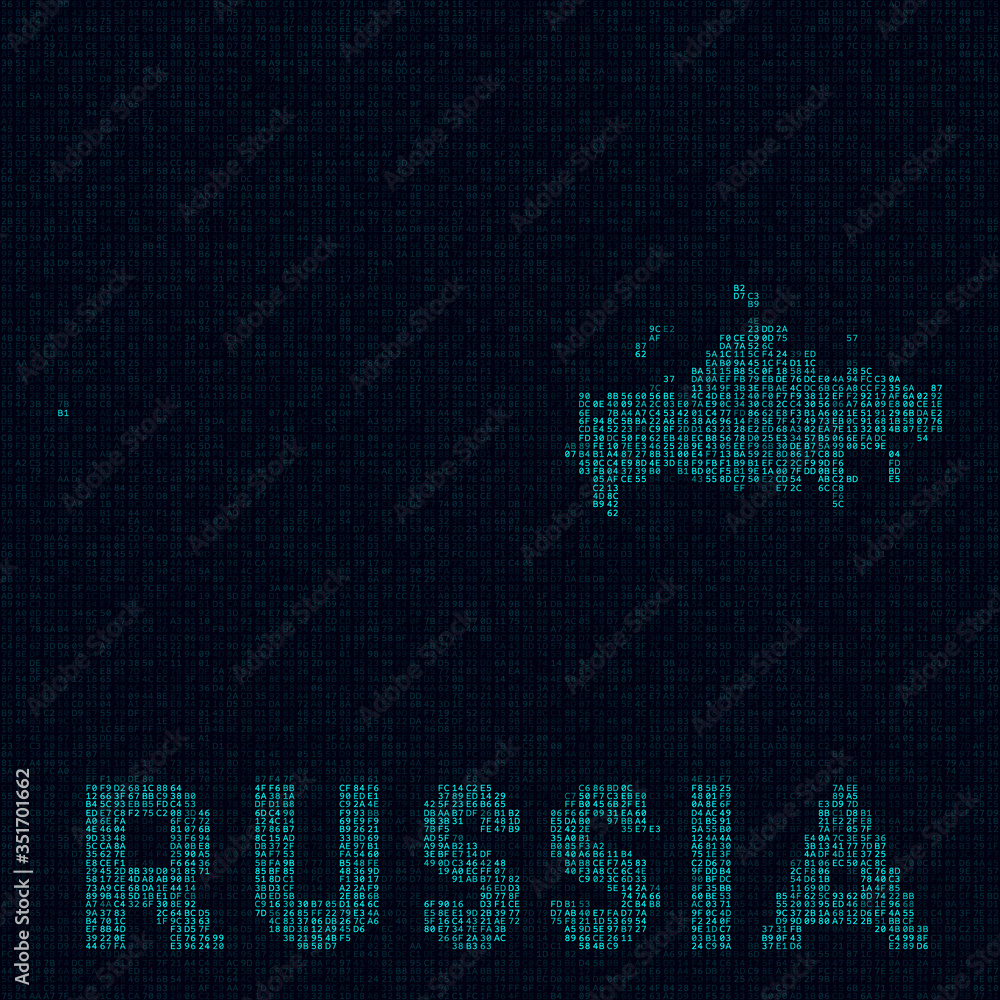 Russia tech map. Country symbol in digital style. Cyber map of Russia ...