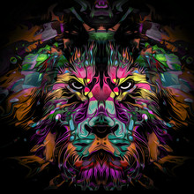 Fractal Wire Flame White Tiger Free Stock Photo - Public Domain Pictures